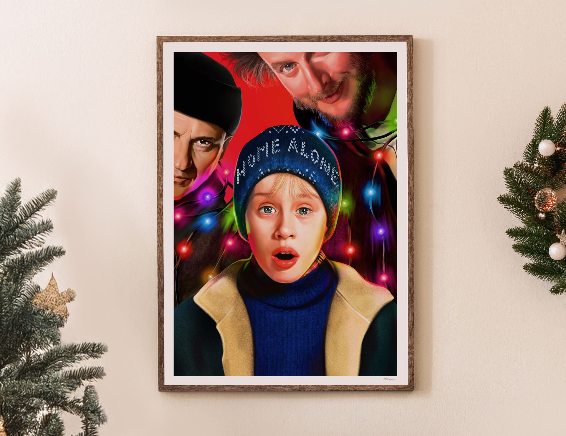 Poster Maman j'ai raté l'avion | Illustration pop et colorée